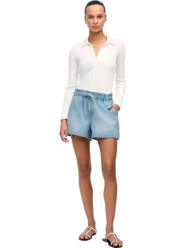 Madewell Tie-waist Denim Shorts - Kelleyville Wash