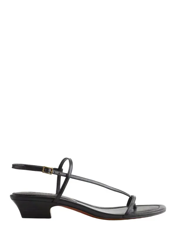 Madewell The Maycie Asymmetric T-strap Sandal - True Black