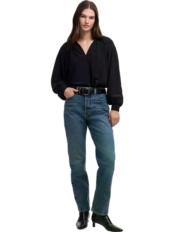Madewell The '90s Straight Crop Jean - Concho Wash