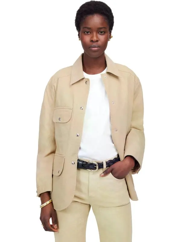 Madewell Barn Jacket In Organic Cotton Canvas - Vintage Khaki