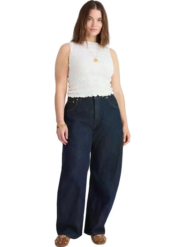 Madewell The Plus Balloon Jean - Rinse Wash
