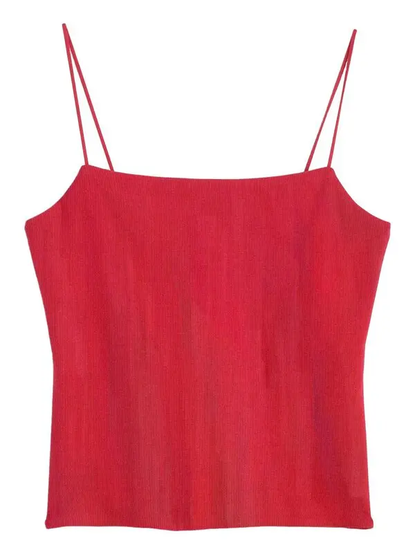 Madewell Square-neck Fitted Tank Top - Watermelon