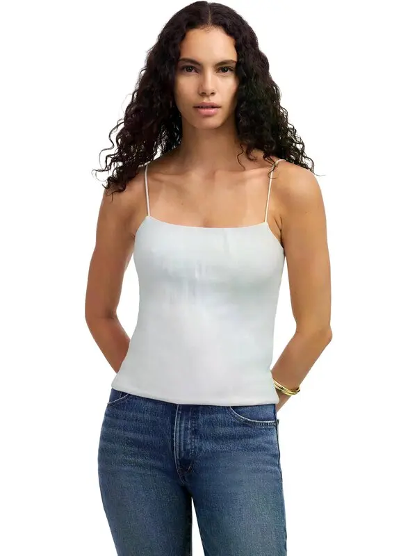 Madewell Square-neck Fitted Tank Top - White