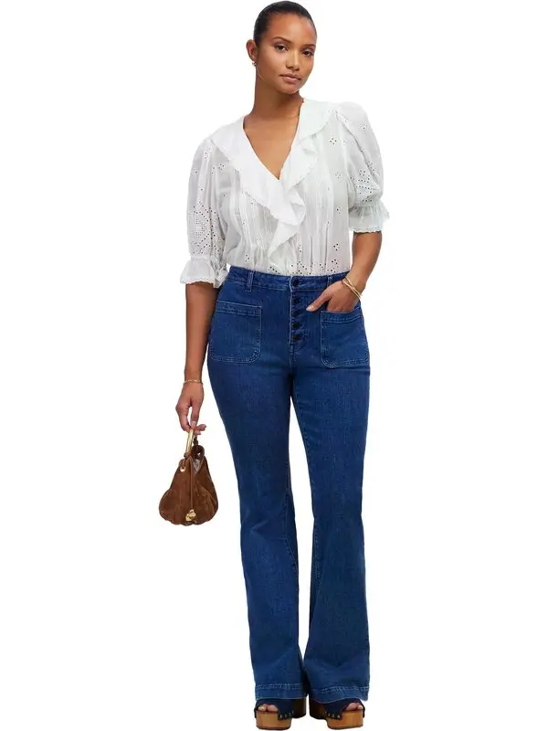 Madewell Curvy Flea Market Flare Jeans - Enola Wash