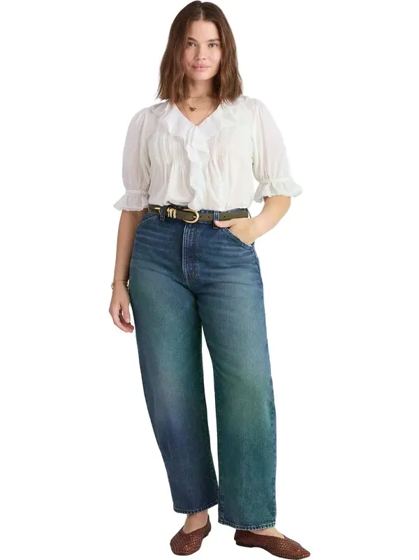 Madewell The Plus Balloon Jean - Greendale Wash