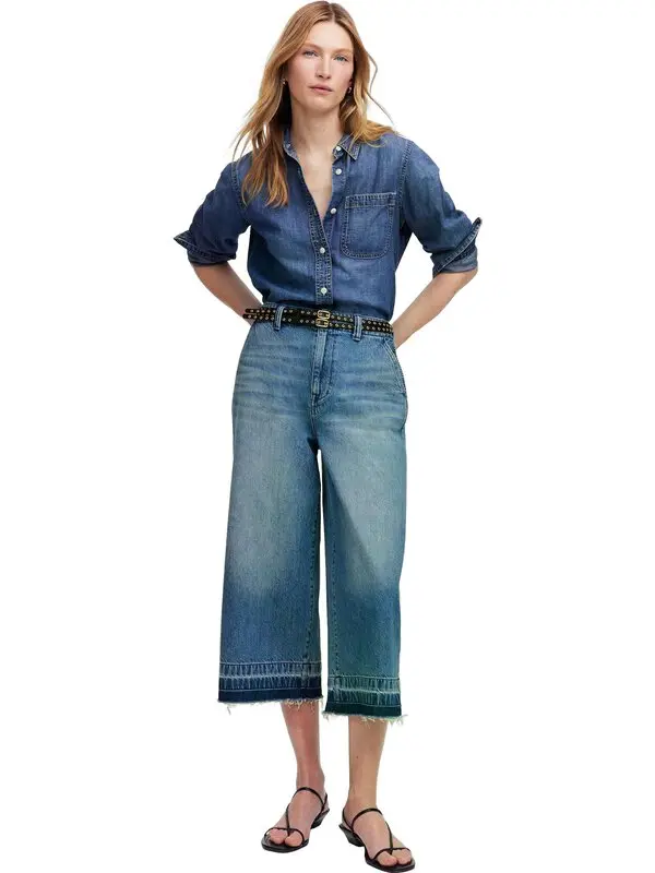 Madewell Denim Culottes - Dupage Wash