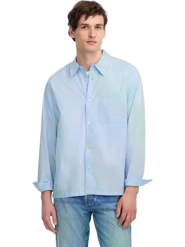 Madewell Straight-hem Cotton Button-up Shirt - Whisper Blue