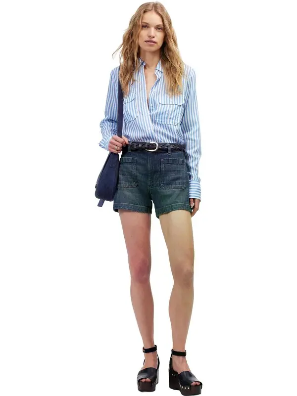 Madewell The Denim Emmett Short: Patch Pocket Edition - Archbald Wash