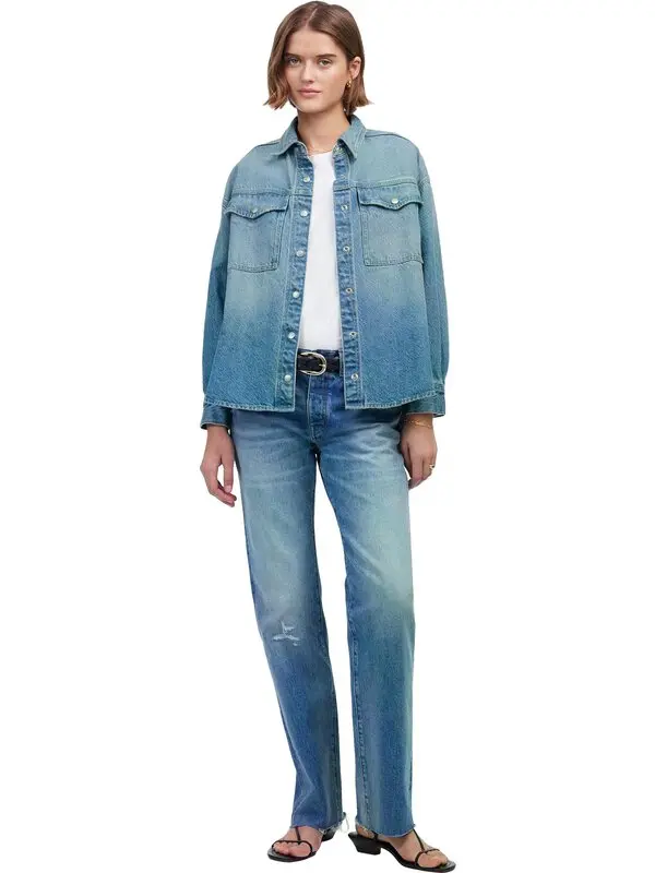 Madewell Denim Boxy Shirt-jacket - Maspeth Wash