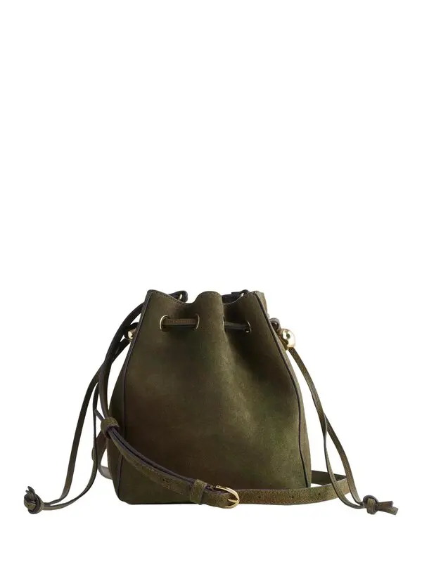 Madewell The Mini Drawstring Crossbody Bag - Shaded Olive