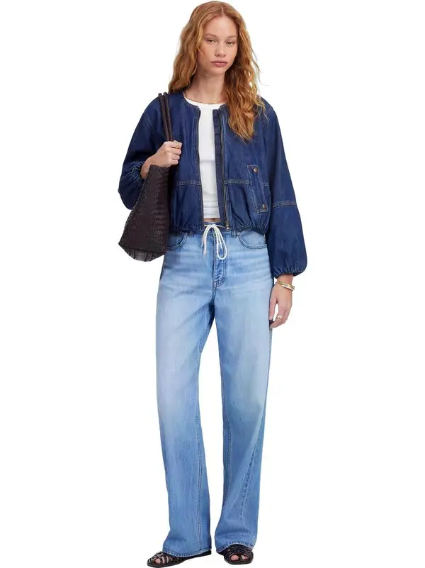 Madewell Low-slung Baggy Jeans In Airy Denim - Hambley Wash