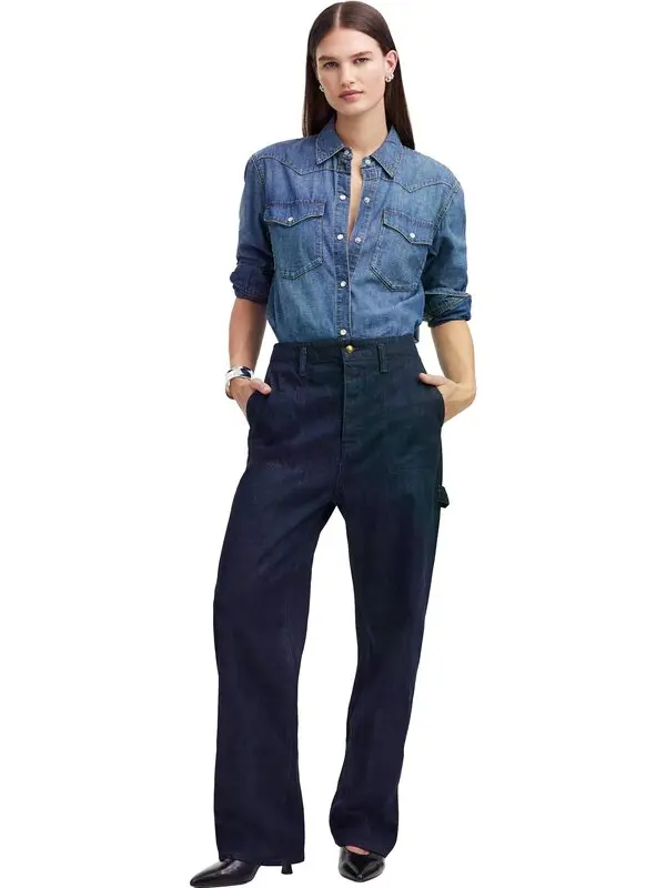Madewell Alexa Chung Workwear Jeans - Rinse Wash