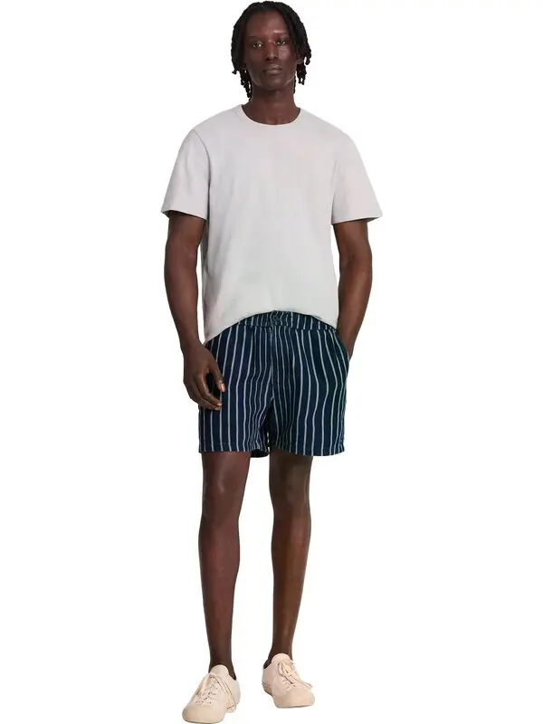 Madewell Stripe Everywear Shorts - Indigo