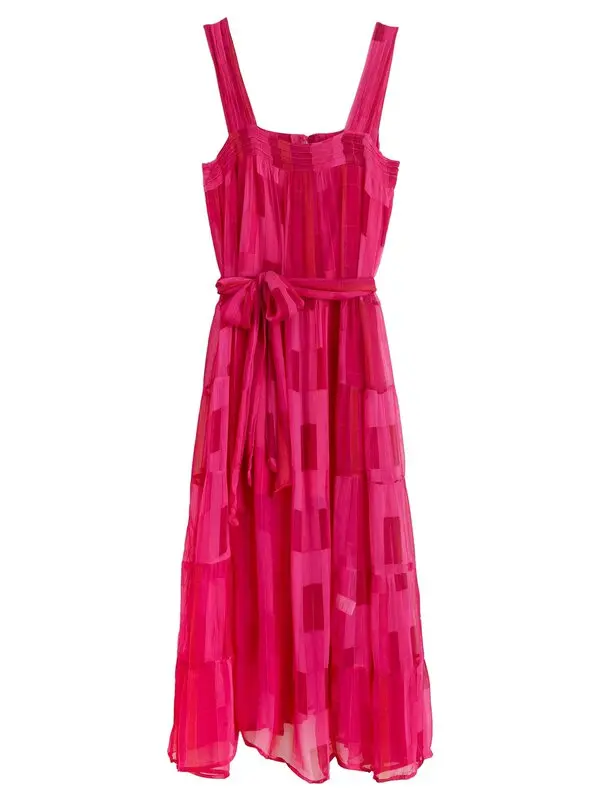 Madewell Natalie Martin Jasmine Maxi Dress - Sea Glass Chiffon Pink