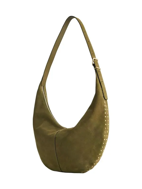 Madewell The Essential Curve Shoulder Bag - Aged Olive
