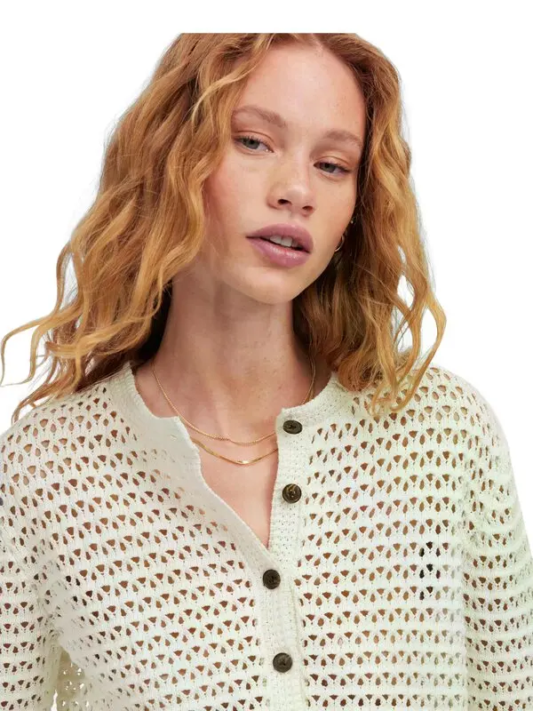 Madewell Crochet Cardigan Sweater - Lighthouse