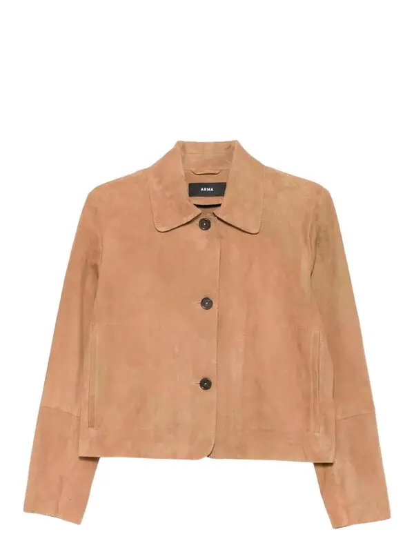 ARMA Emy Suede Jacket - Neutrals