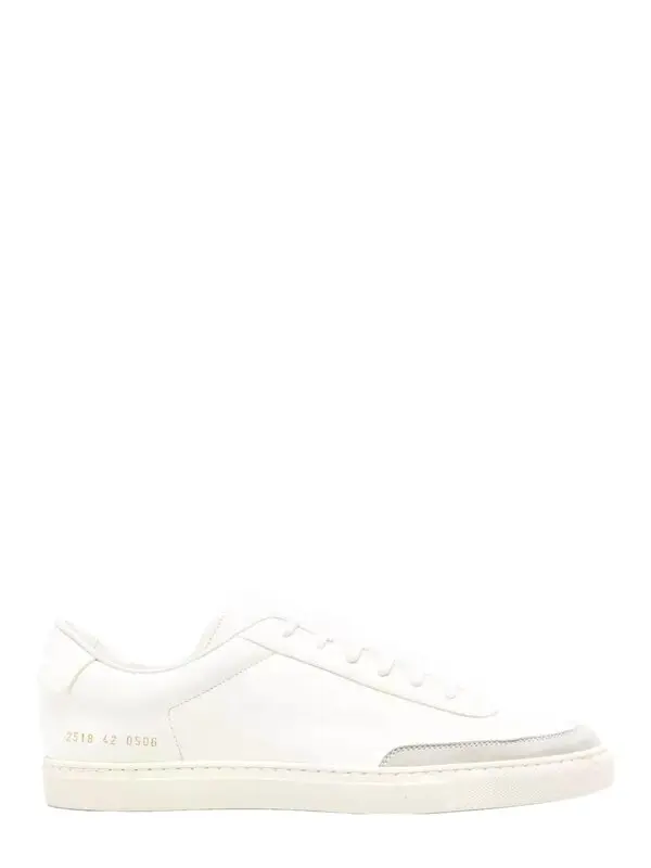 COMMON PROJECTS Leather Panelled Low-top Sneakers - White