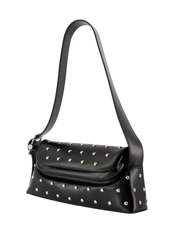 OSOI Folder Brot Stud-embellished Shoulder Bag - Black
