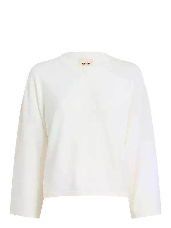 Khaite Wool Crew-neck Sweater - White