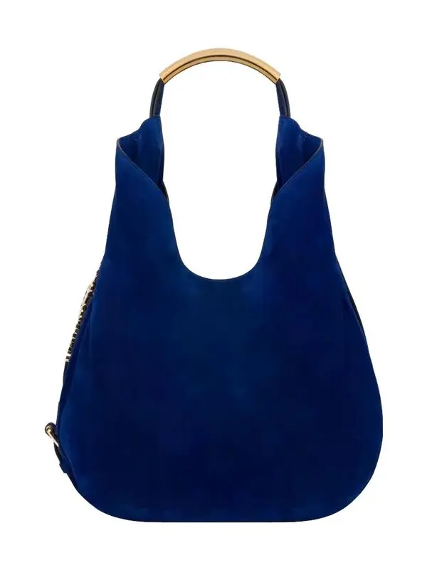 Moschino Suede Tote Bag - 750 Blue