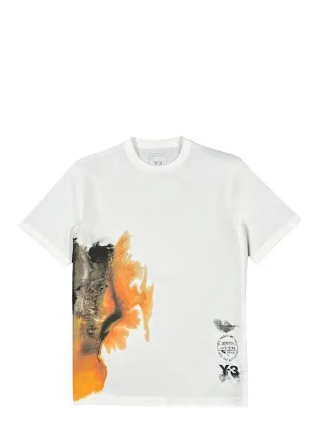 Adidas X Y3 Gfx Short Sleeve T-shirt - White