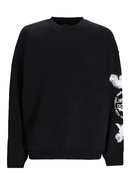 Adidas X Y3 Gfx Crew Long Sleeve T-shirt - Black