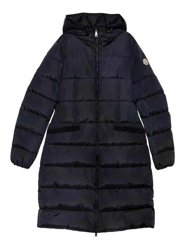Moncler Avocette Hooded Quilted Coat - Blue