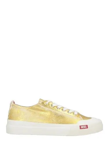 DIESEL Low-top Metallic Sneakers - Gold