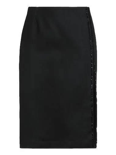 N°21 Felt Pencil Midi Skirt - Black