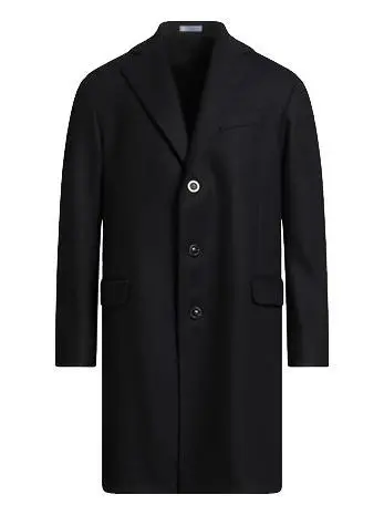 Boglioli Single-breasted Flannel Coat - Black