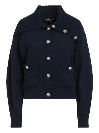 Maje Acrylic Wool Blend Cardigan - Blue