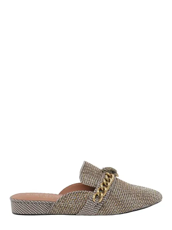 Kurt Geiger Chelsea Mules With Chain Detail - Beige