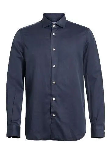Boglioli Shirt Size Lyocell - Navy
