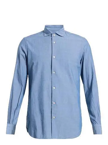 Boglioli Shirt Size Cotton - Blue