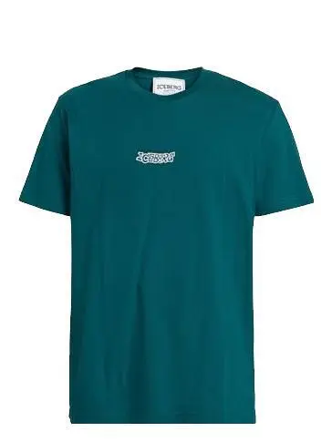 Iceberg T-shirt Deep Teal Size Cotton - Green