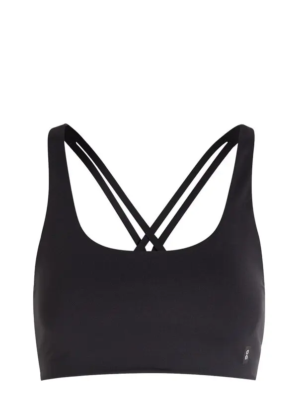 On Studio Stretch-jersey Bra Top - Black