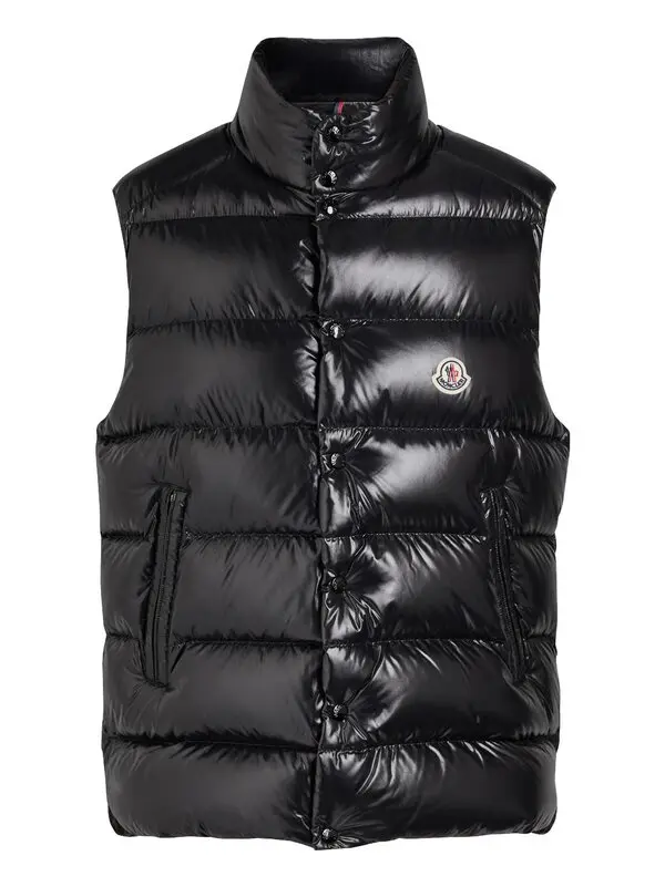 Moncler Tibb Quilted Glossed-shell Gilet - Black