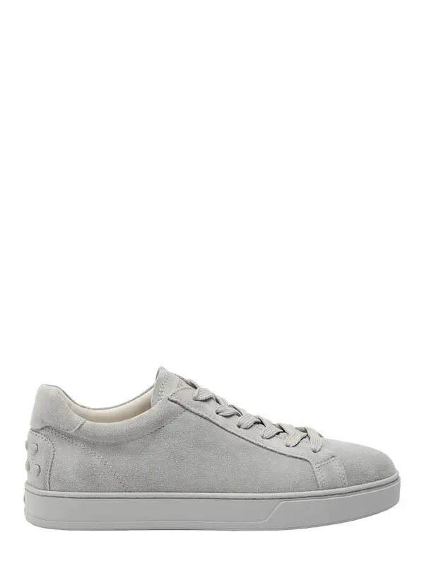 TOD'S Panelled Suede Sneakers - Light Grey