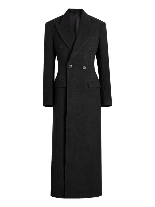 BETTTER Lonzo Double-breasted Wool Coat - Dark Grey