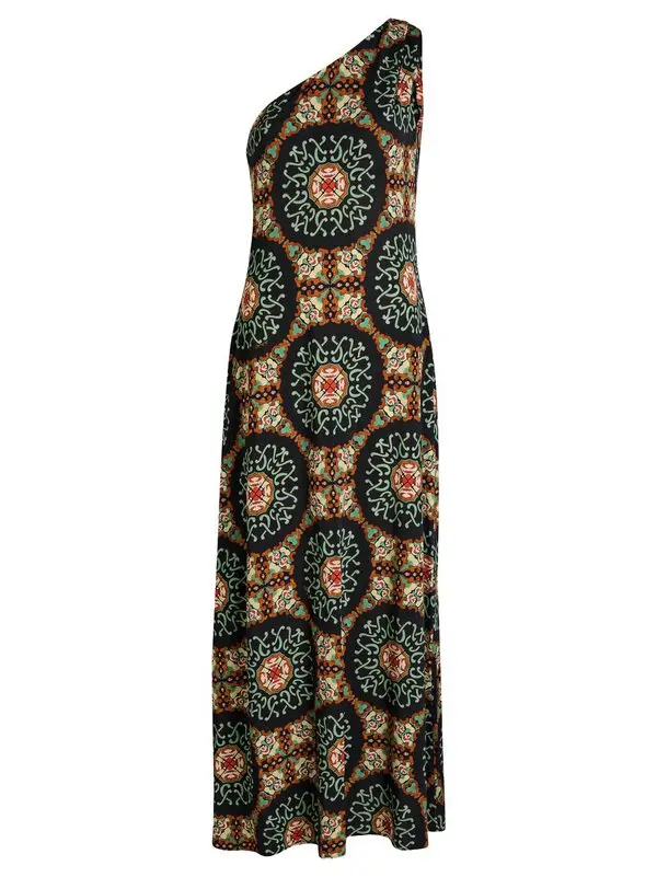 La DoubleJ Clingy Roy Printed Stretch-jersey Midi Dress - Multicoloured