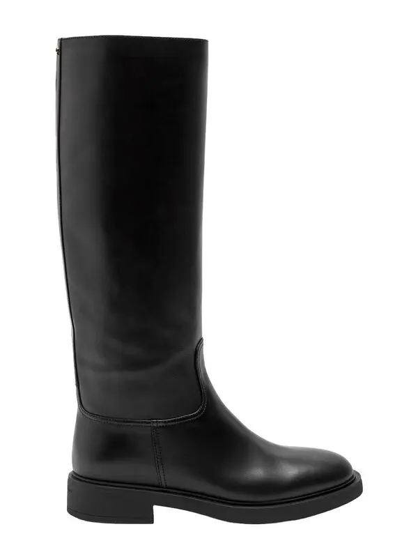 GIANVITO ROSSI Ascott Leather Knee-high Boots - Black
