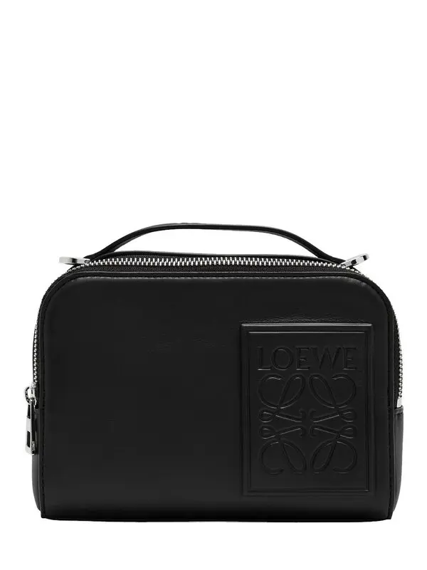 Loewe Patch Leather Camera Bag - Black