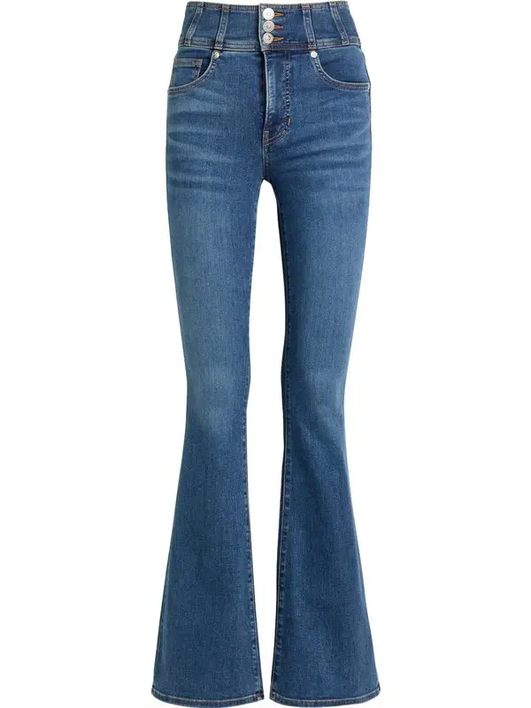 Veronica Beard Beverly Flared-leg Jeans - Blue
