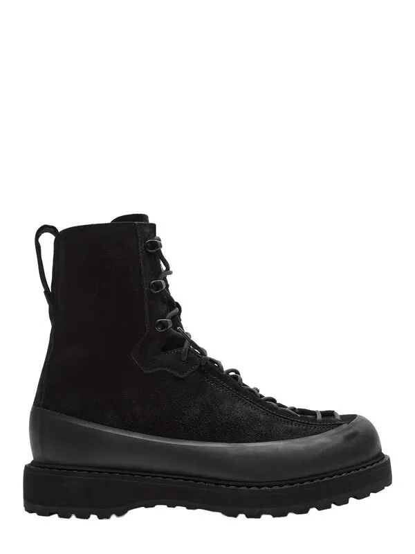 Stone Island Suede Hiking Boots - Black