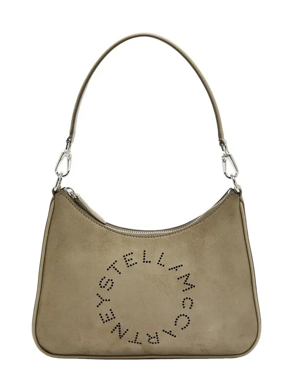 Stella McCartney Hobo Faux Suede Cross-body Bag - Khaki