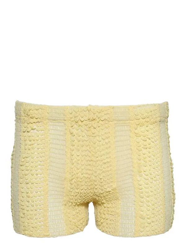 ROBERTA EINER Angel Micro Shorts - Yellow
