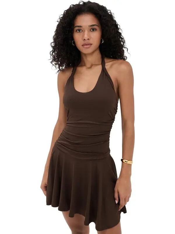 NIA Bailey Mini Dress - Espresso