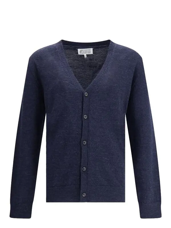MAISON MARGIELA Wool Cardigan - Blue