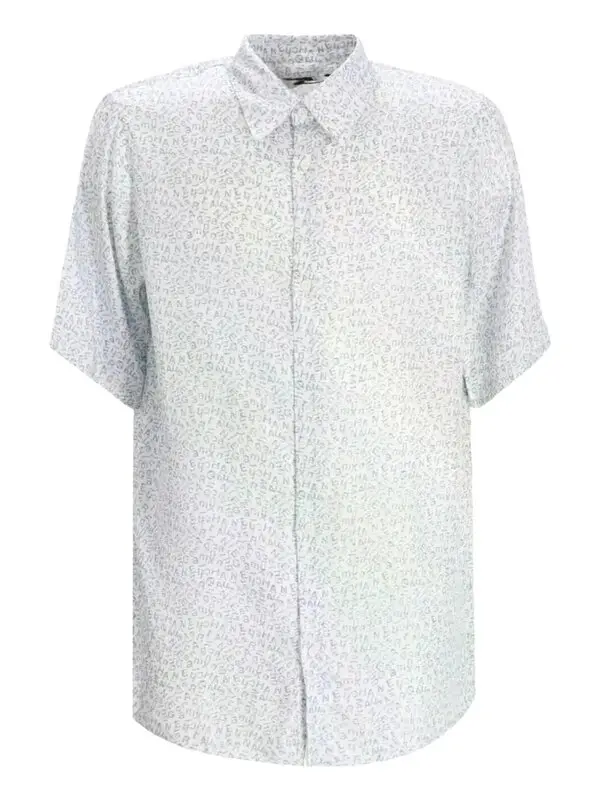 Armani Exchange Short-sleeved Print Shirt - White